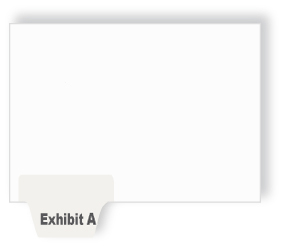 Exhibit Alphabetic A-Z, Legal Index Tab Dividers, Individual Bottom ...
