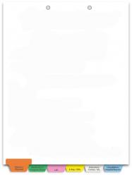 Medical Chart Tab Divider Set - 6-Tab Bottom Set - Item # FMBT6W ...