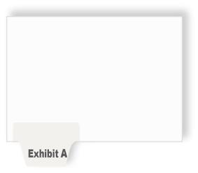 Exhibit Alphabetic A-Z, Legal Index Tab Dividers, Individual Bottom ...