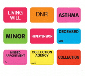 Medical Chart Labels - Patient Alerts, Allergy, HIPAA, Advanced ...