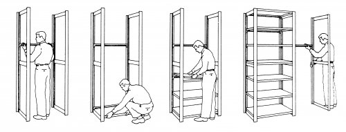 Four 4-Post Shelving / L&T Shelving File Systems - Quality, Performance ...